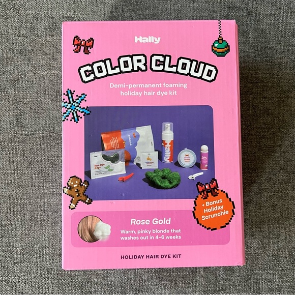 Hally | Hair | Nib Hally Color Cloud Holiday Hair Dye Kit Rose Gold ...